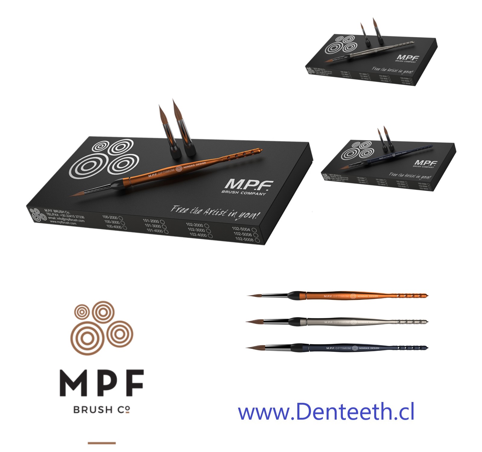 Set Pincel MPF Optimum Spring 3 En 1 – Denteeth
